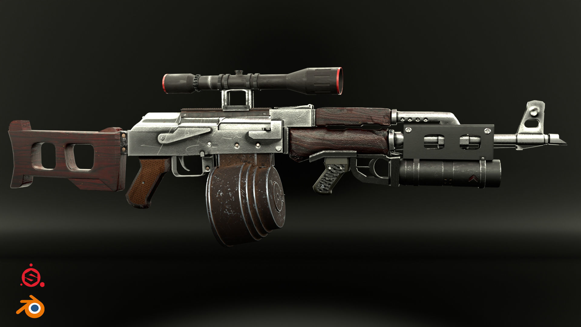 3D model AK-47 Kalashnikov VR / AR / low-poly | CGTrader