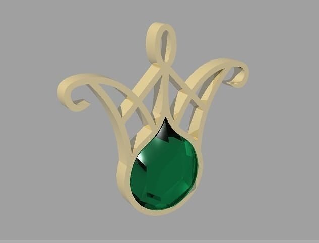 Wisp Amulet 3D model 3D printable | CGTrader