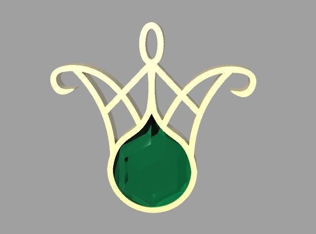 Wisp Amulet 3D model 3D printable | CGTrader