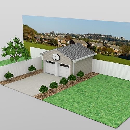 Garage Scene in obj and fbx formats 3D model rigged | CGTrader