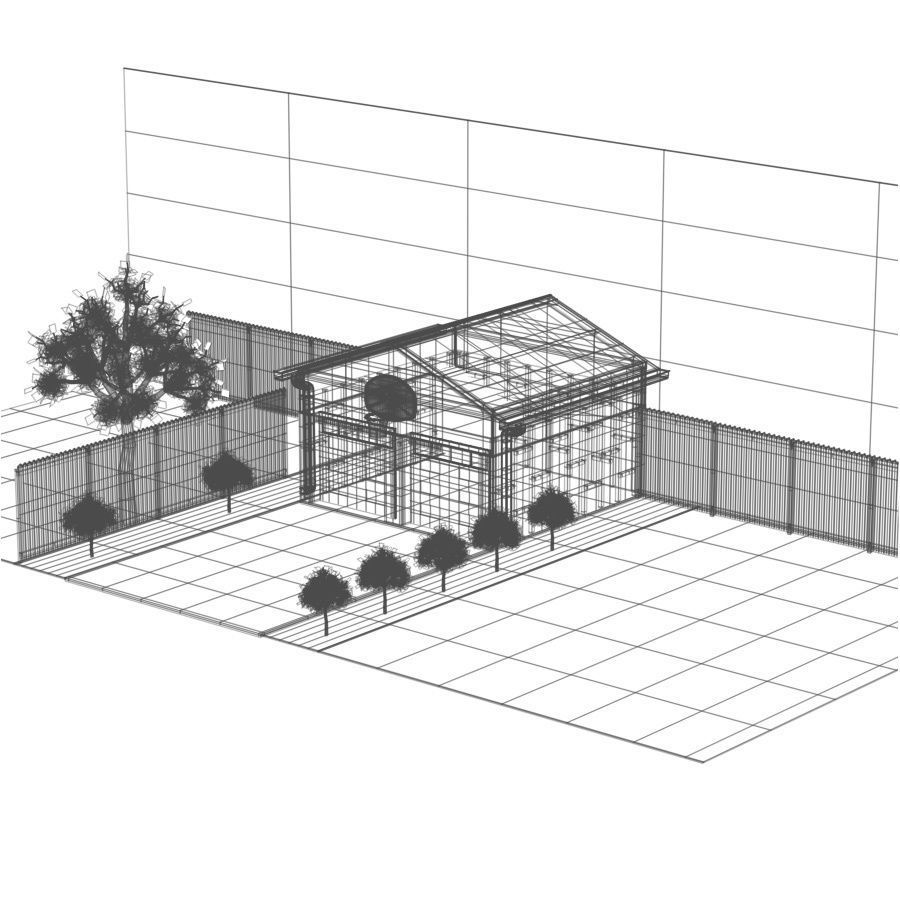Garage Scene in obj and fbx formats 3D model rigged | CGTrader