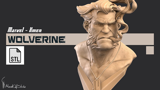 Wolverine - Marvel X Men 3D model 3D printable | CGTrader