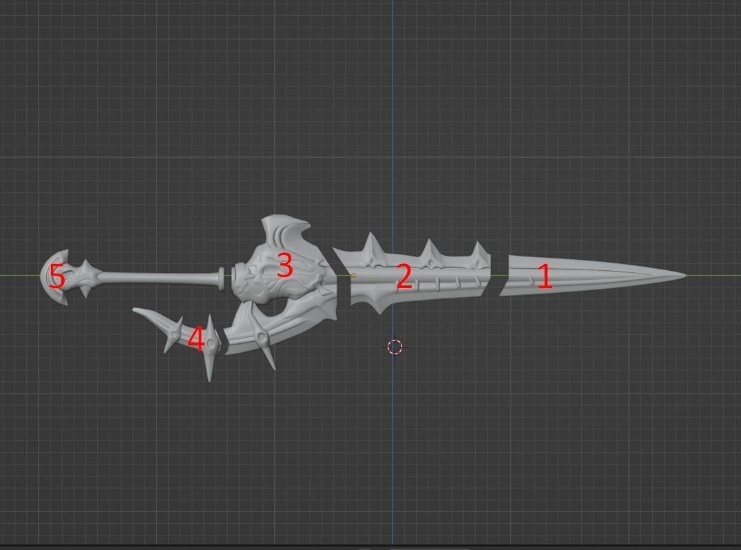 Icarus Disperser Dagger 3D model from Lineage2 Game 3D print 3D model ...