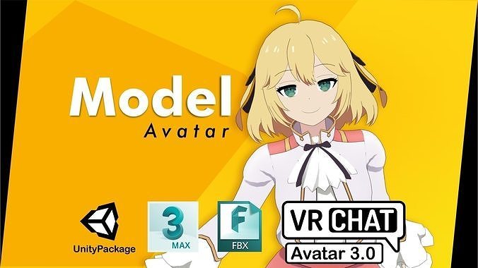 Anisphia Magical Revolution VRChat 3D model rigged | CGTrader
