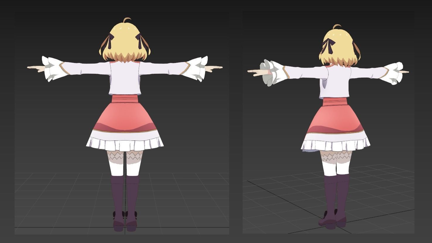 Anisphia Magical Revolution VRChat 3D model rigged | CGTrader