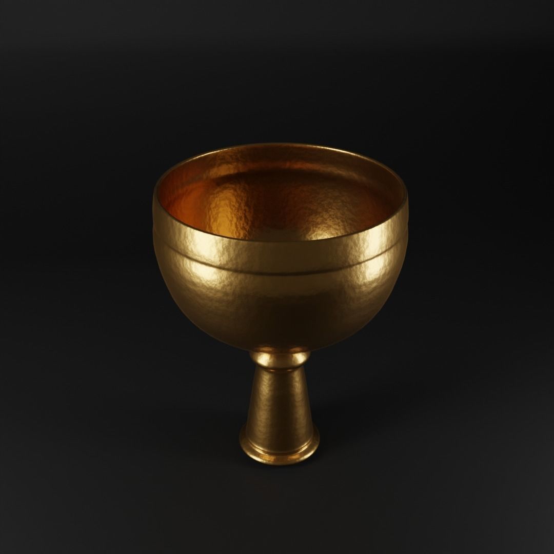 Gold Goblet free 3D model | CGTrader