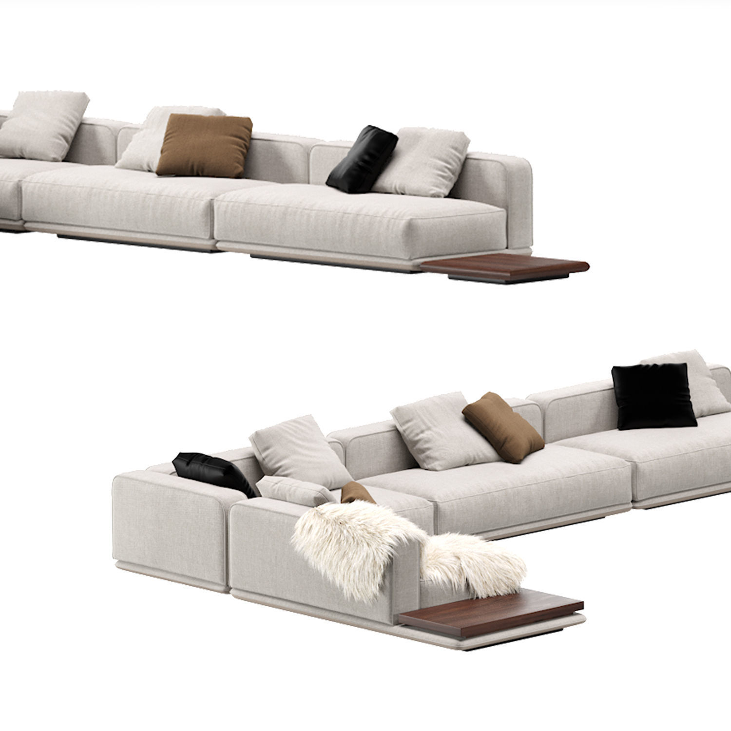 Minotti HORIZONTE Modular Sofa 17 3D model | CGTrader