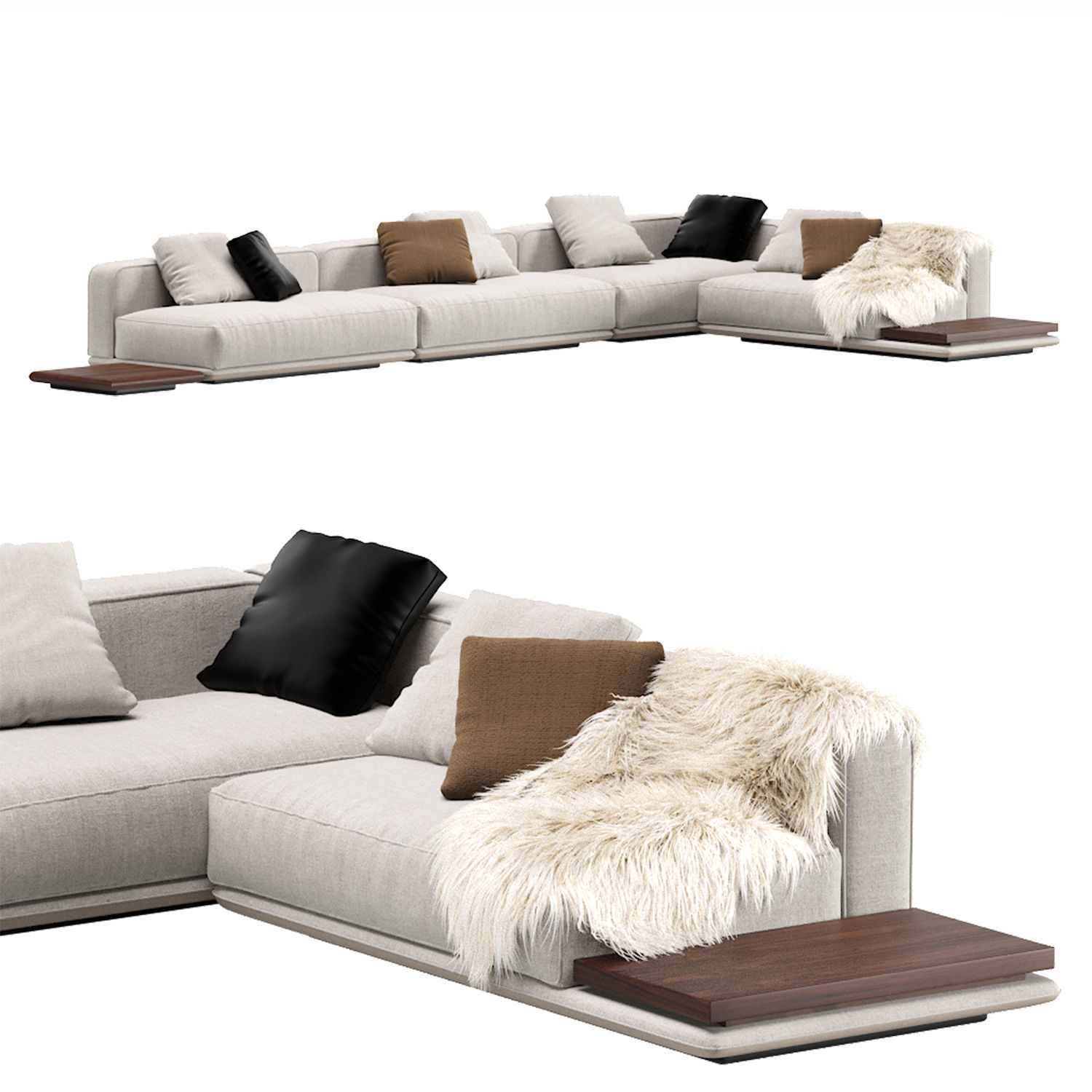Minotti HORIZONTE Modular Sofa 17 3D model | CGTrader