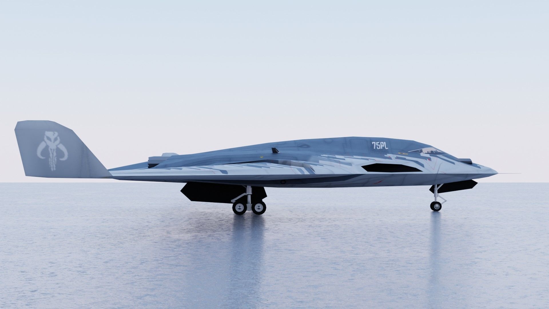 3D model Tupolev PAK DA Envoy VR / AR / low-poly | CGTrader