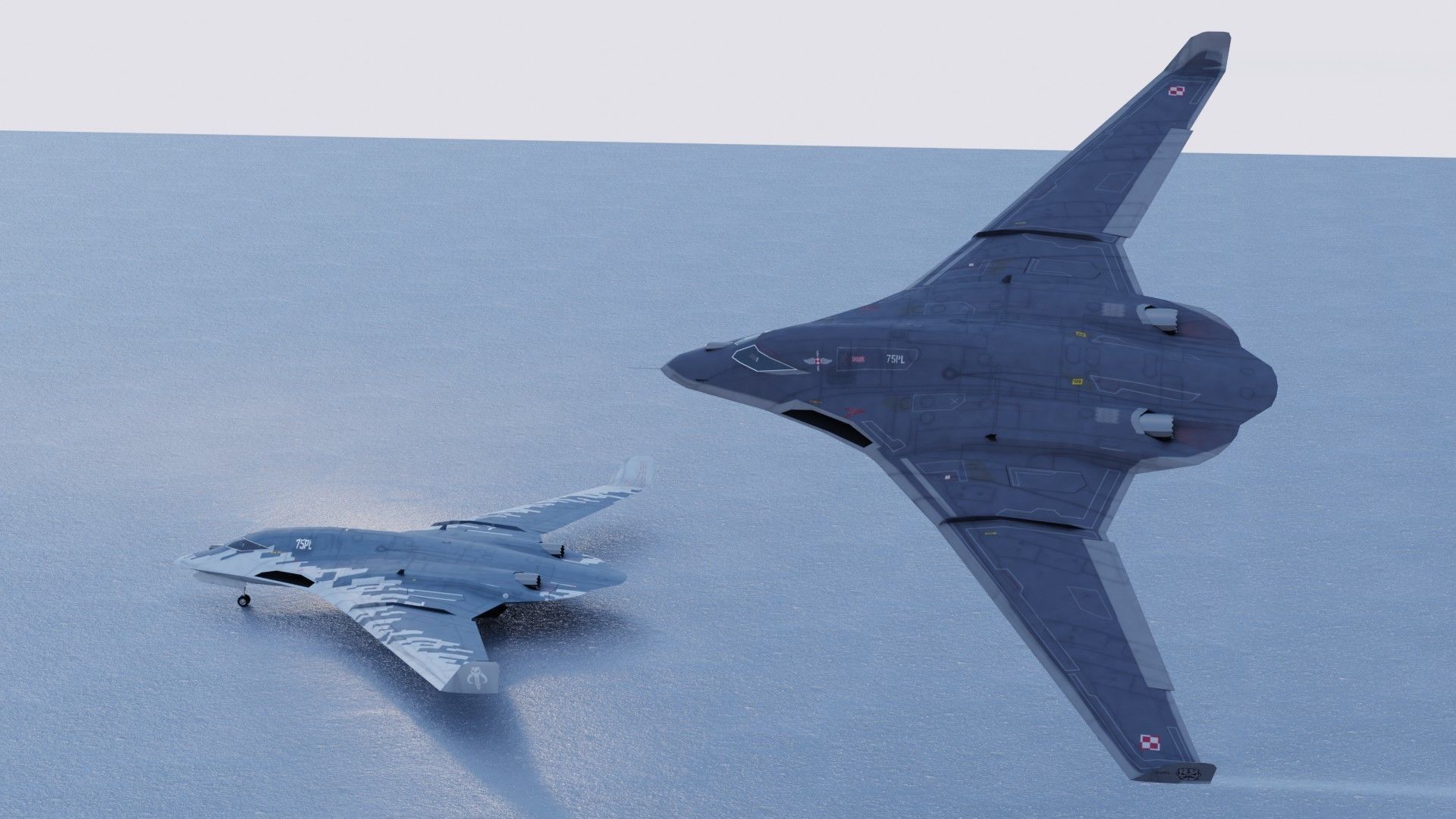 3D model Tupolev PAK DA Envoy VR / AR / low-poly | CGTrader