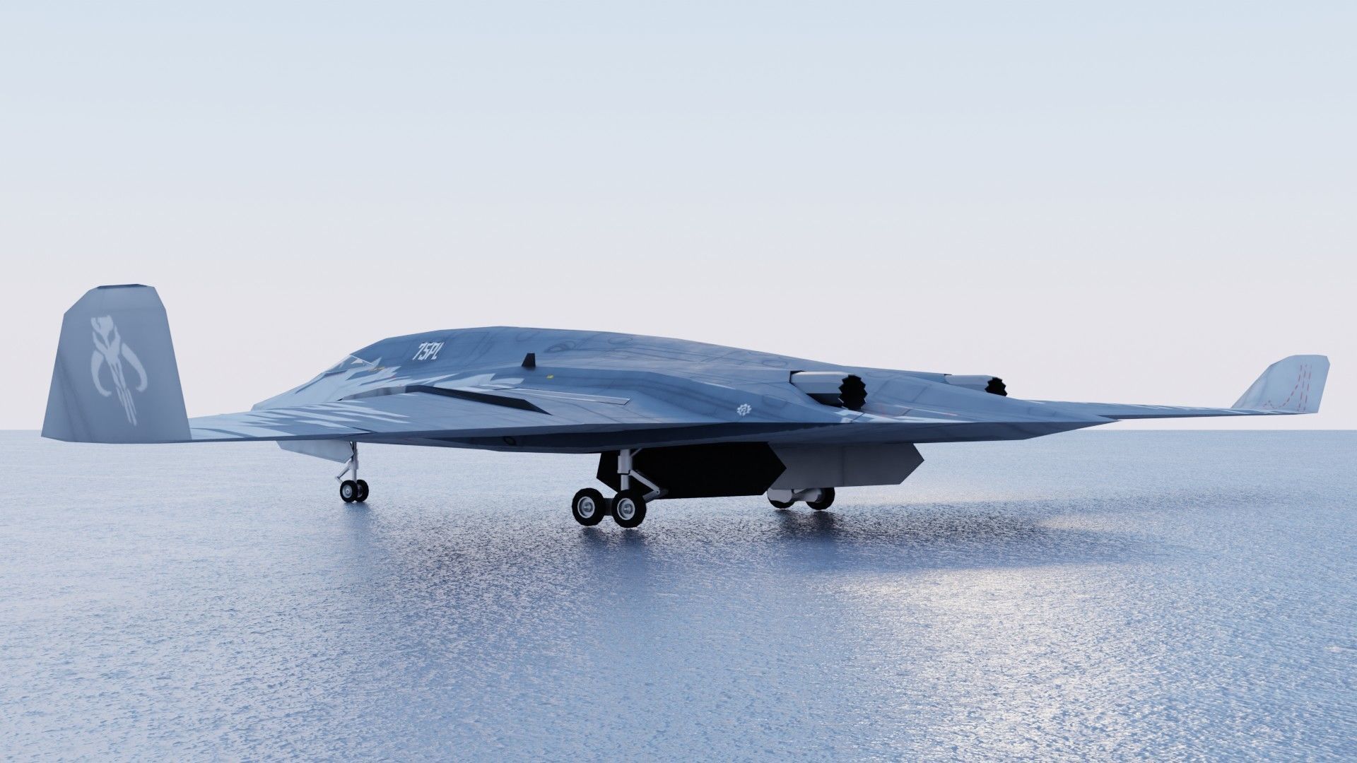 3D model Tupolev PAK DA Envoy VR / AR / low-poly | CGTrader