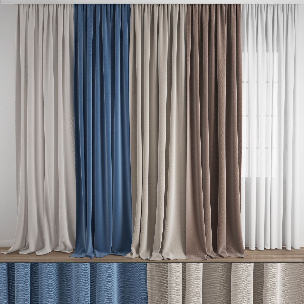 curtain 474 3D model | CGTrader