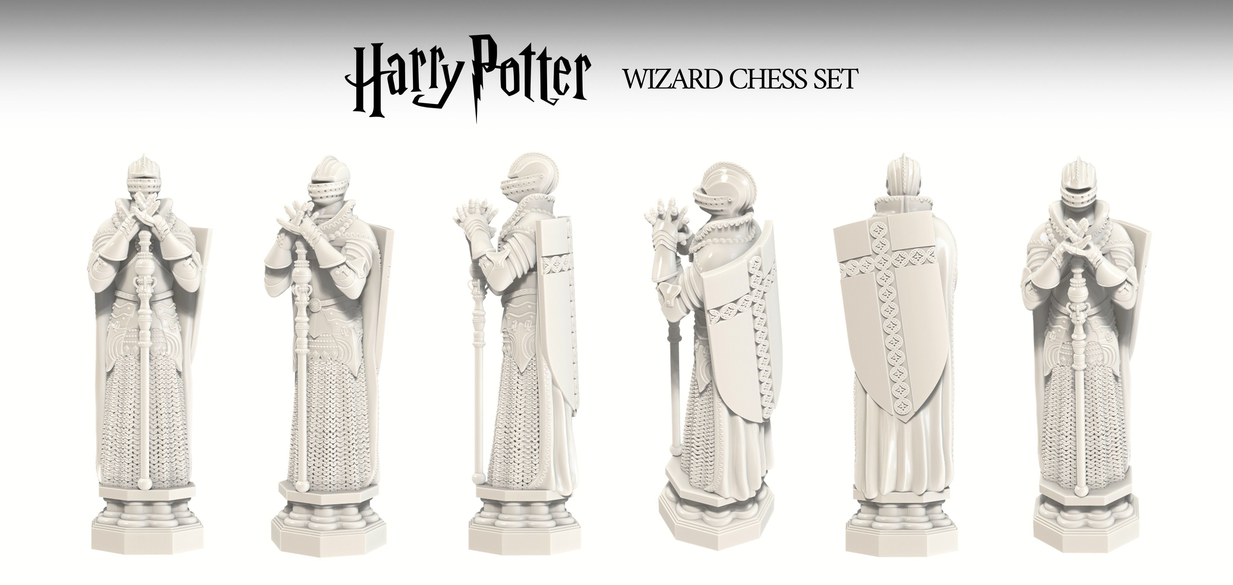 HARRY POTTER WIZARD CHESS SET - QUEEN 3D model 3D printable | CGTrader