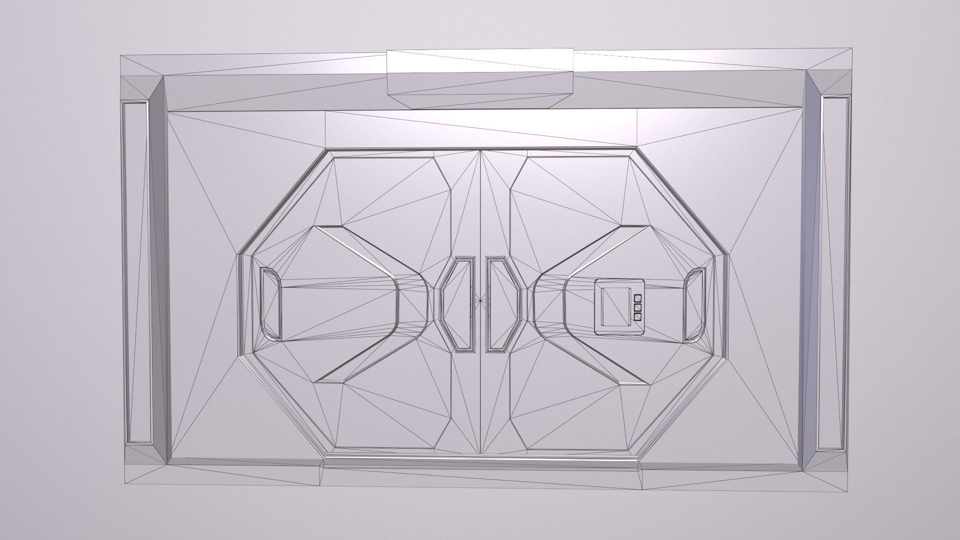 3D model Game ready Sci-fi Door VR / AR / low-poly | CGTrader