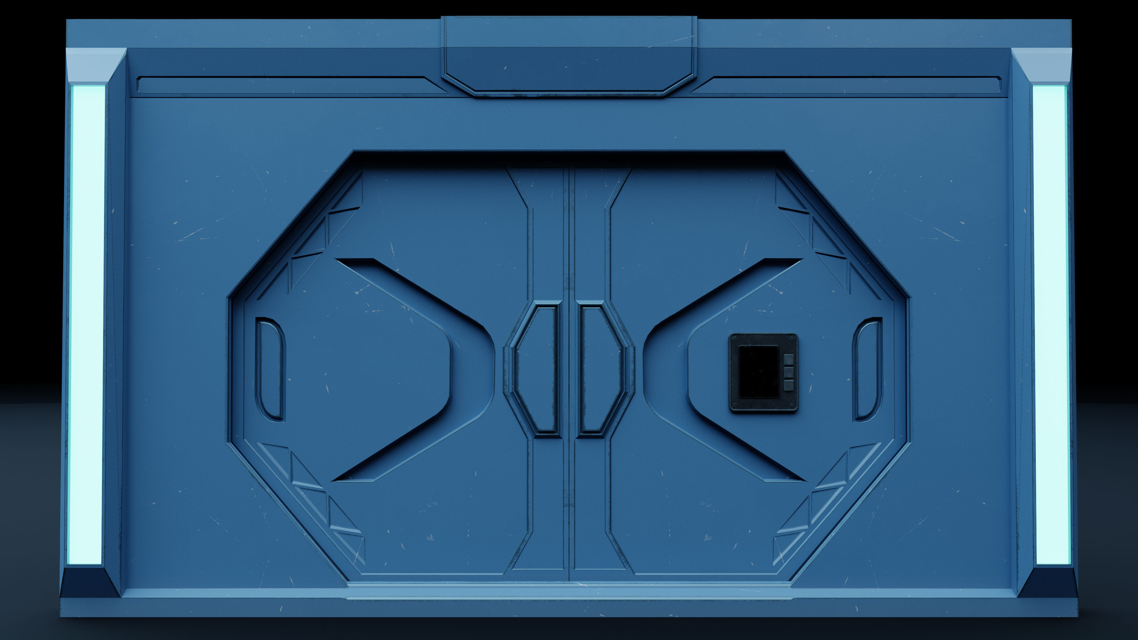 3D model Game ready Sci-fi Door VR / AR / low-poly | CGTrader