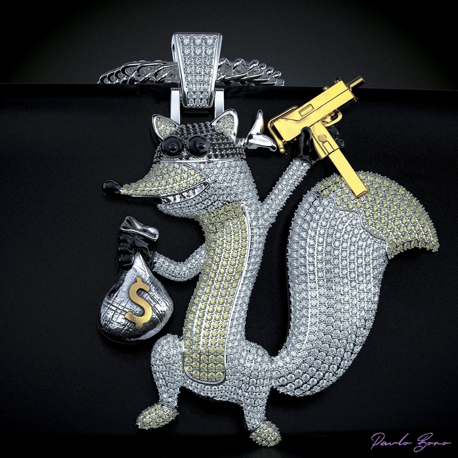 Swiper Pendant 3D model 3D printable | CGTrader
