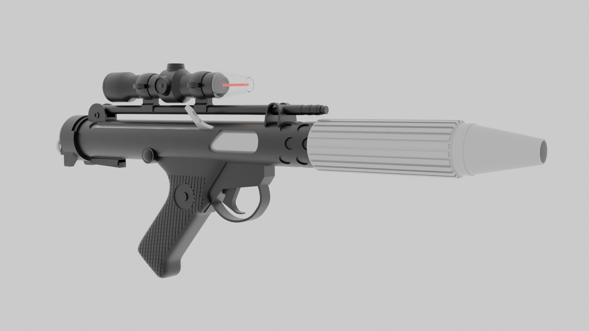 DH-17A Blaster 3D model | CGTrader