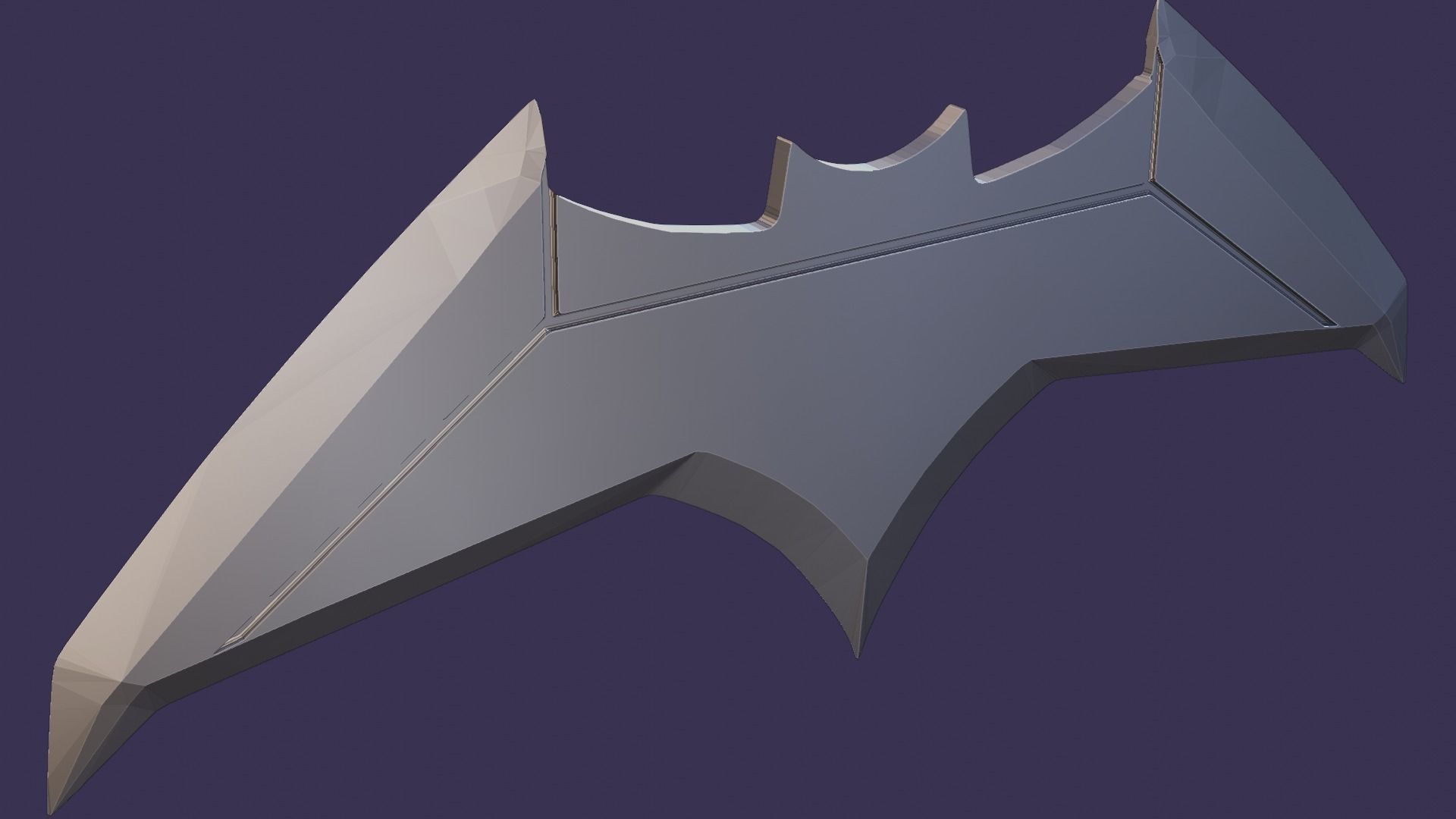 Batarang batman - animated series 3D model 3D printable | CGTrader