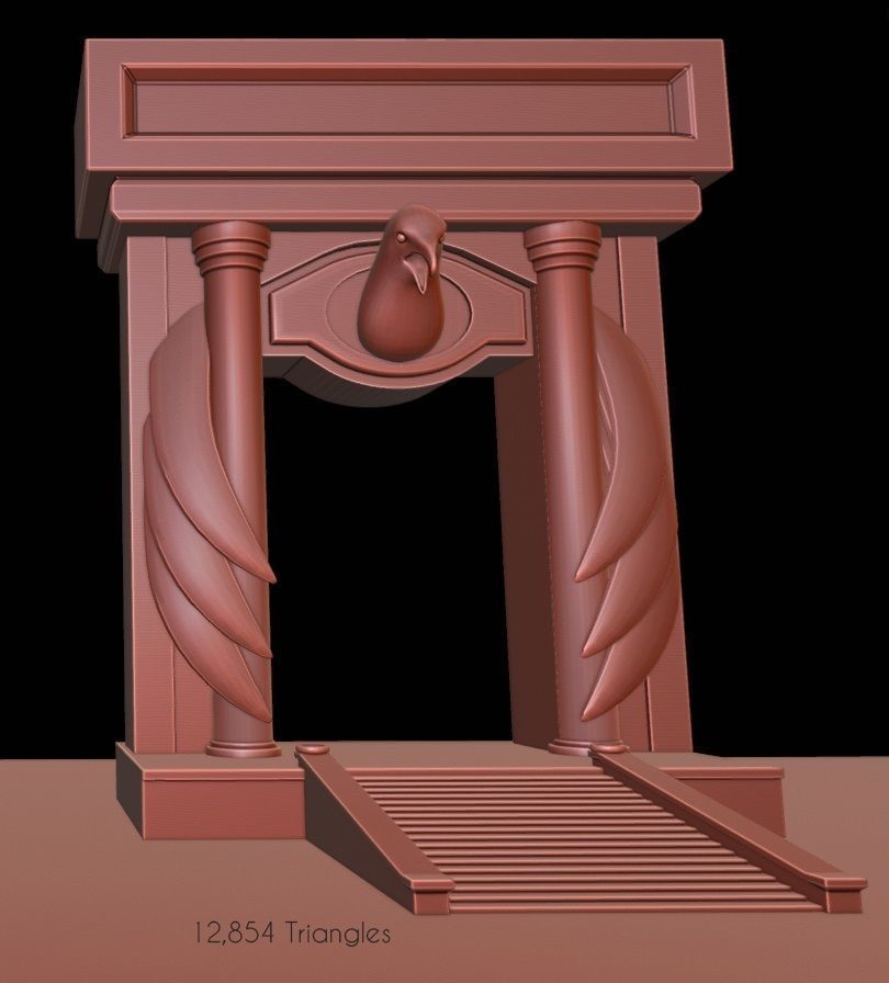 3D model Game ready ancient gate VR / AR / low-poly | CGTrader
