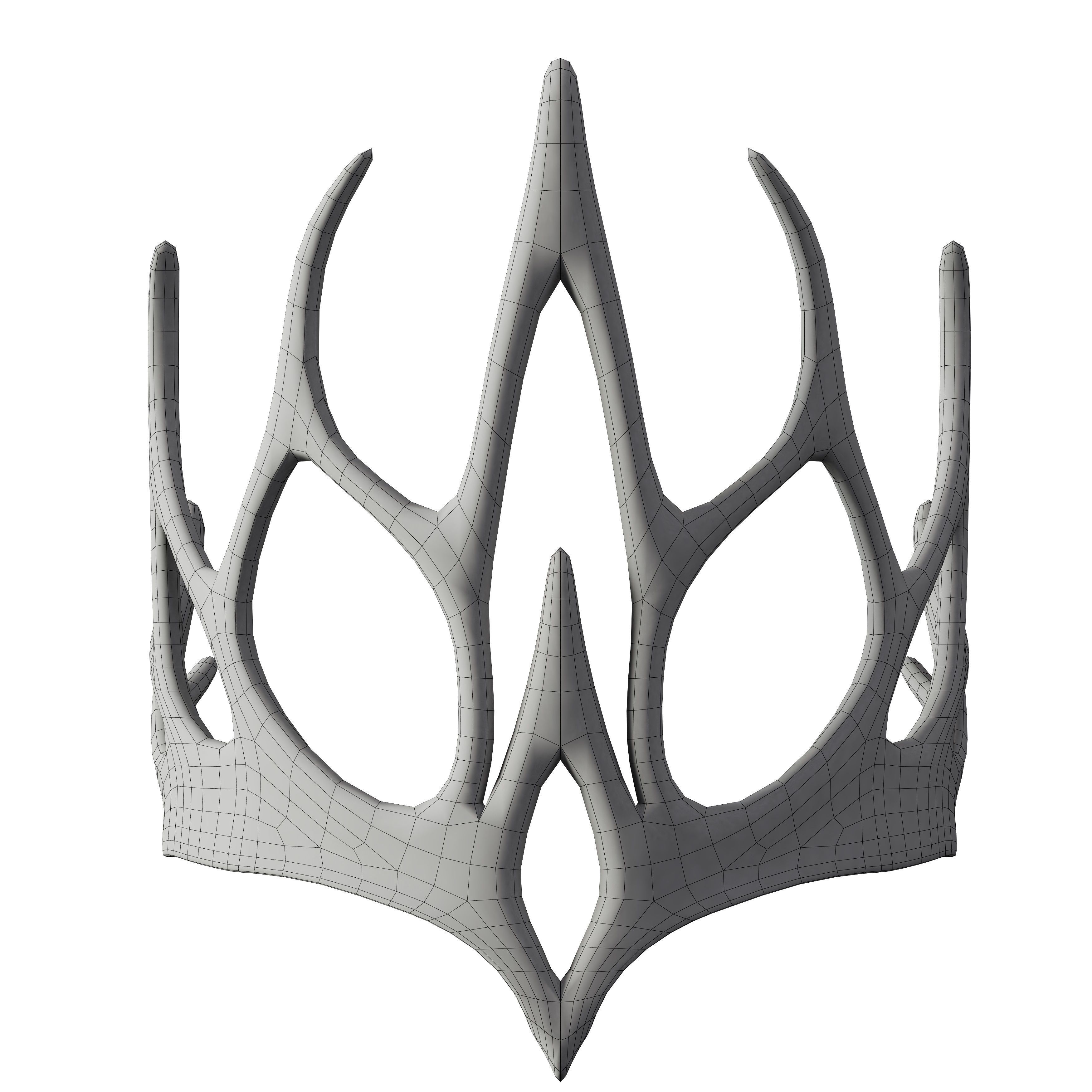 3D model Ice and Fire Crown - Game Asset - 5 Material set - VR / AR ...