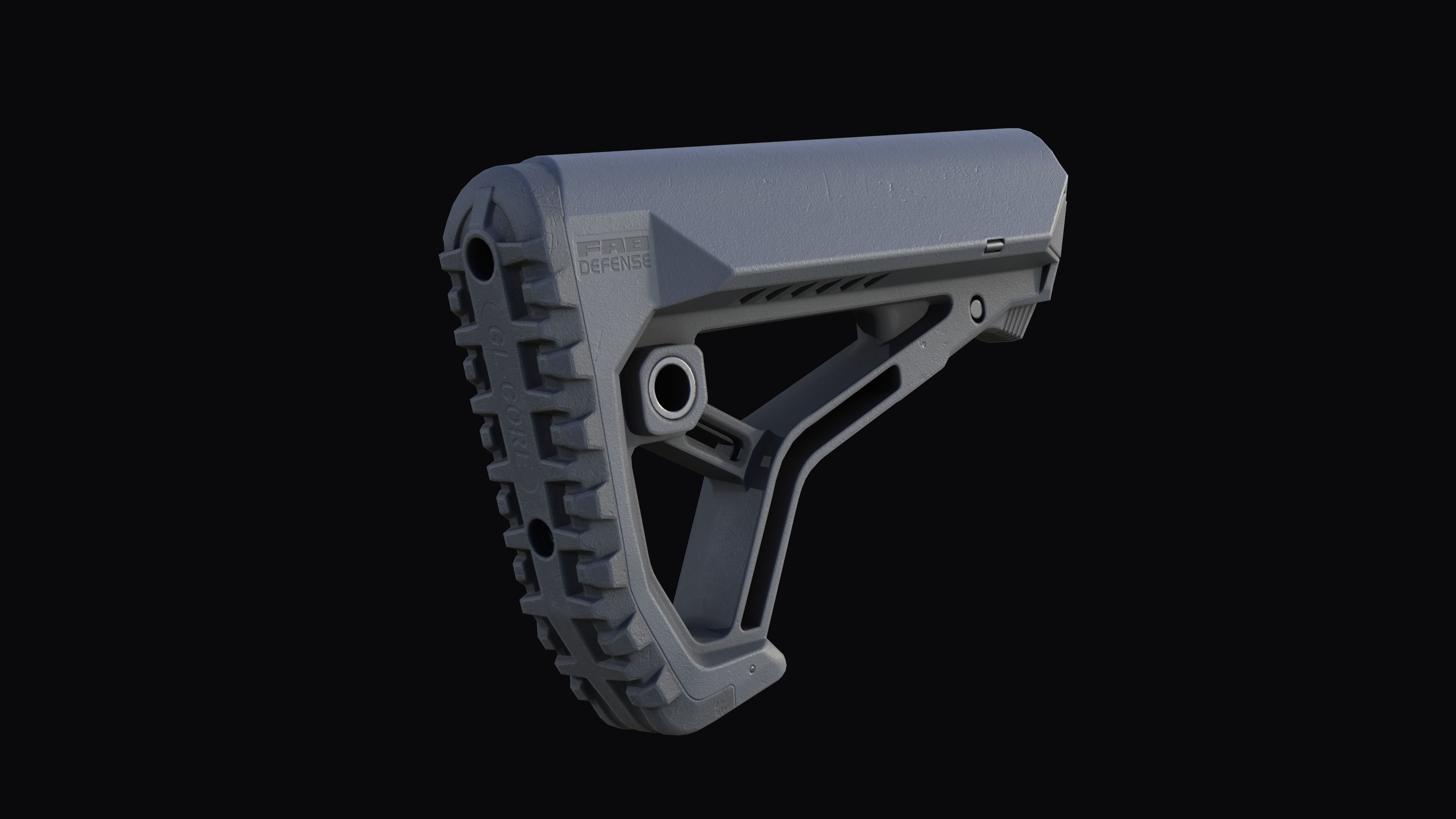 3D model FAB Defense GL-CORE buttstock M4 AR VR / AR / low-poly | CGTrader