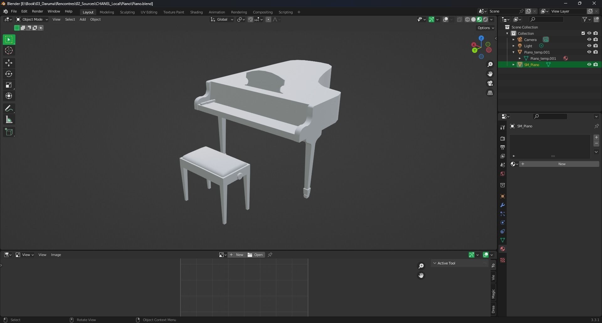 3D model Piano VR / AR / low-poly | CGTrader