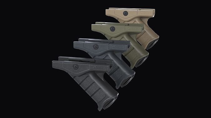 3D model Stark SE-5 Express tactical forward grip VR / AR / low-poly ...