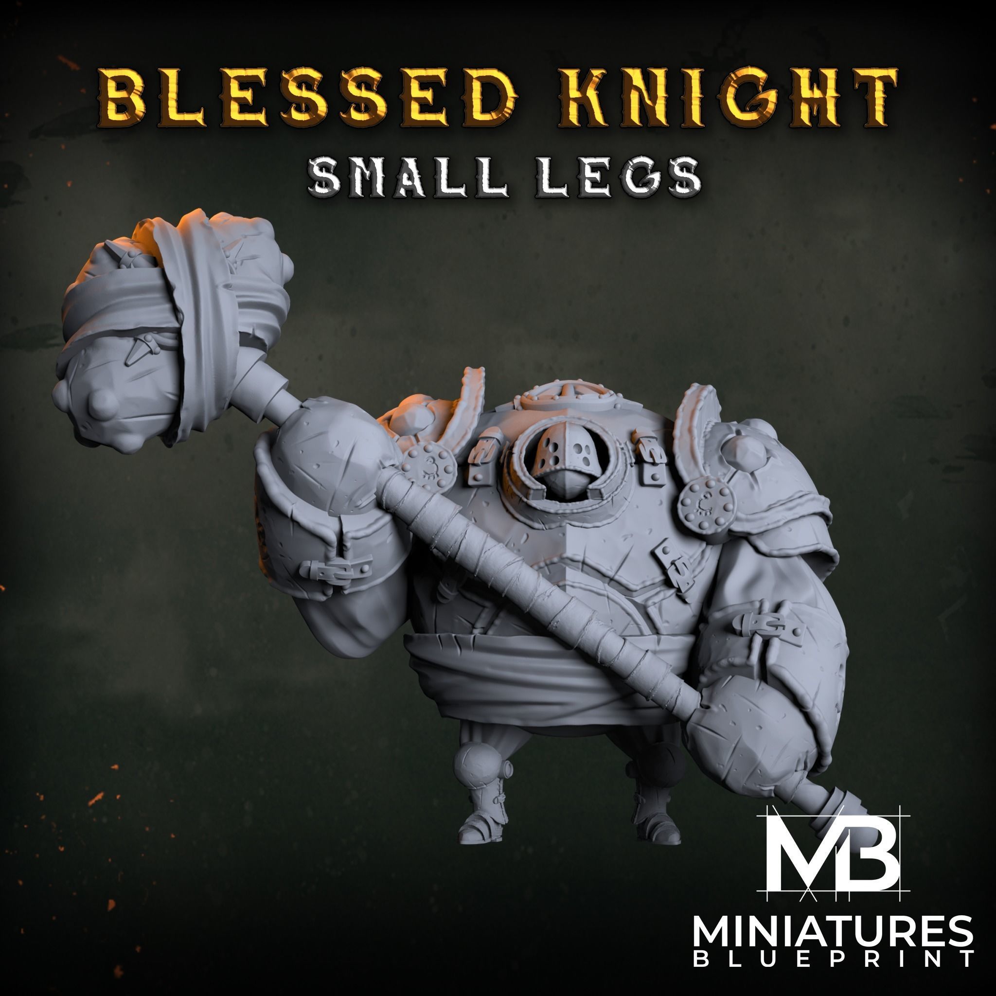 Blessed Small Legs Knight 3D model 3D printable | CGTrader