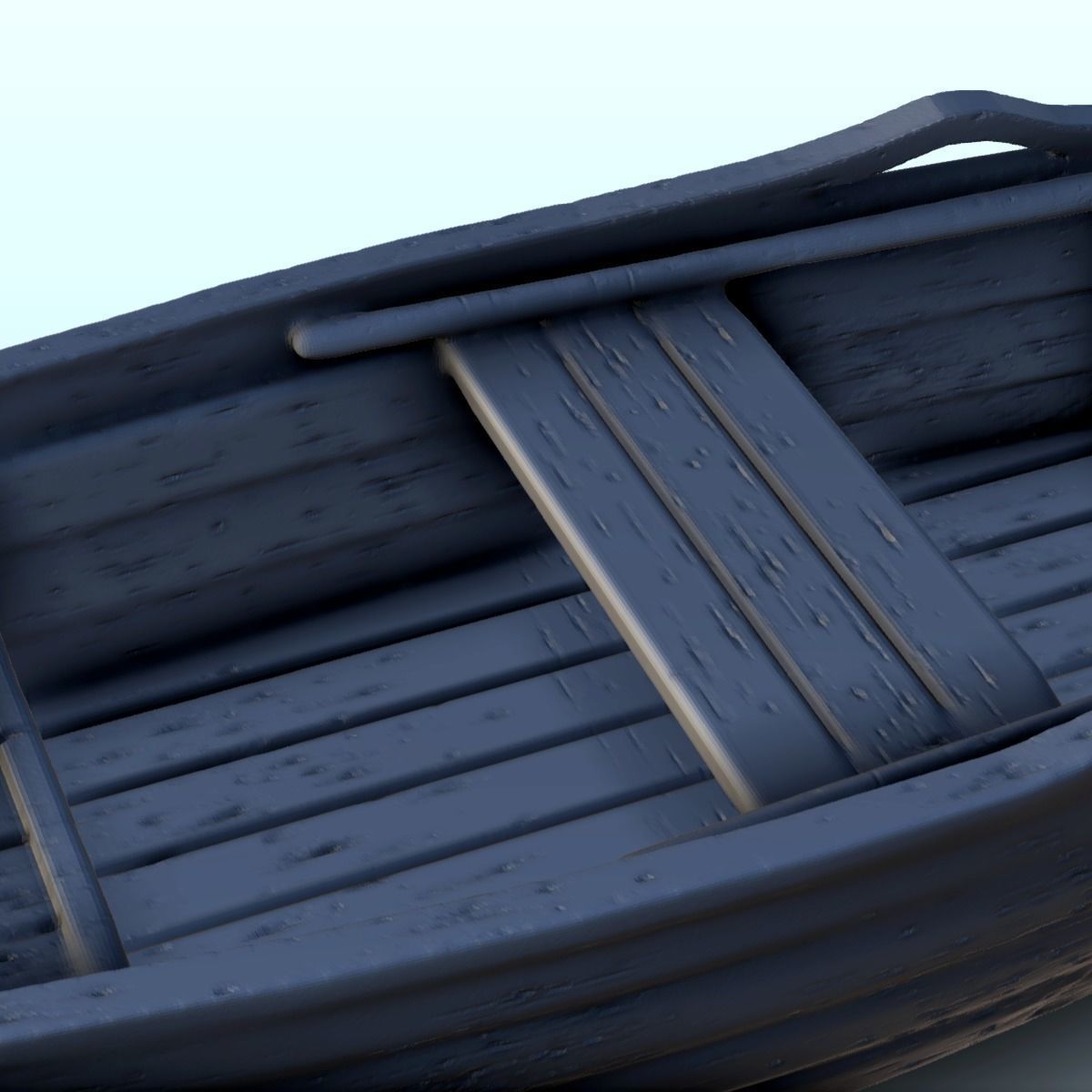 Paddle boat with powder cannon 1 - Medieval Gothic Feudal Old 3D model ...