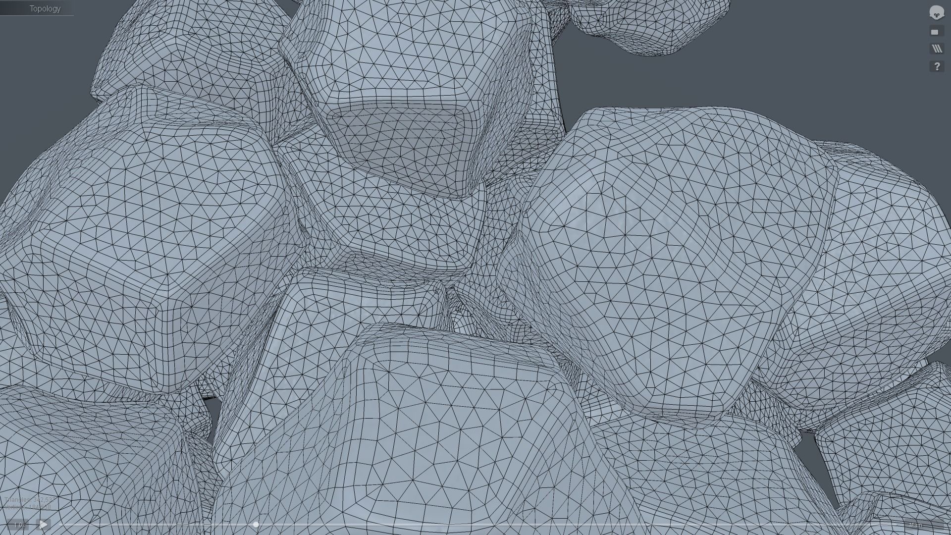 Ice cubes falling animation 1 3D model animated | CGTrader