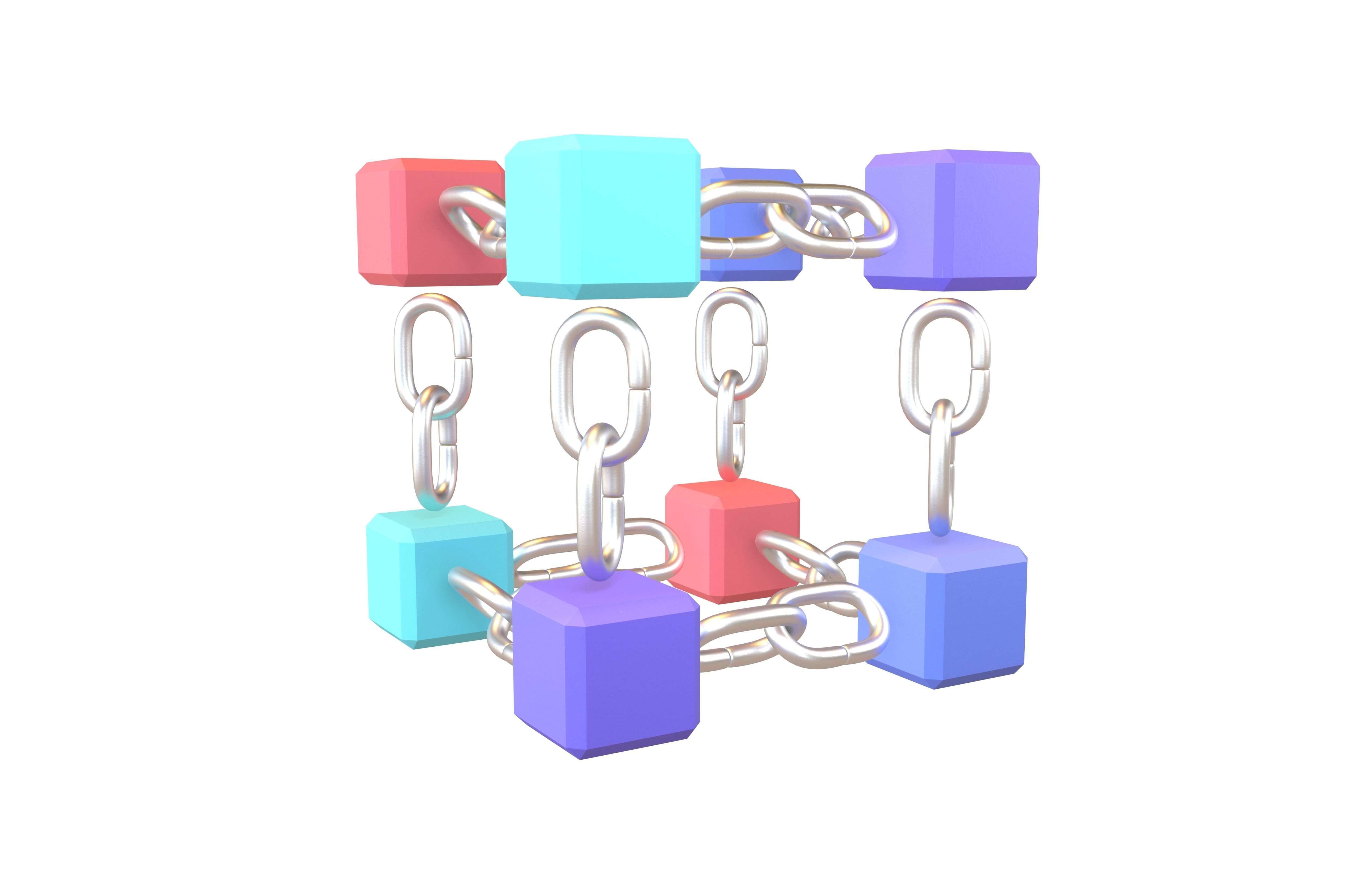 3D model Blockchain Icon V2 005 VR / AR / low-poly | CGTrader