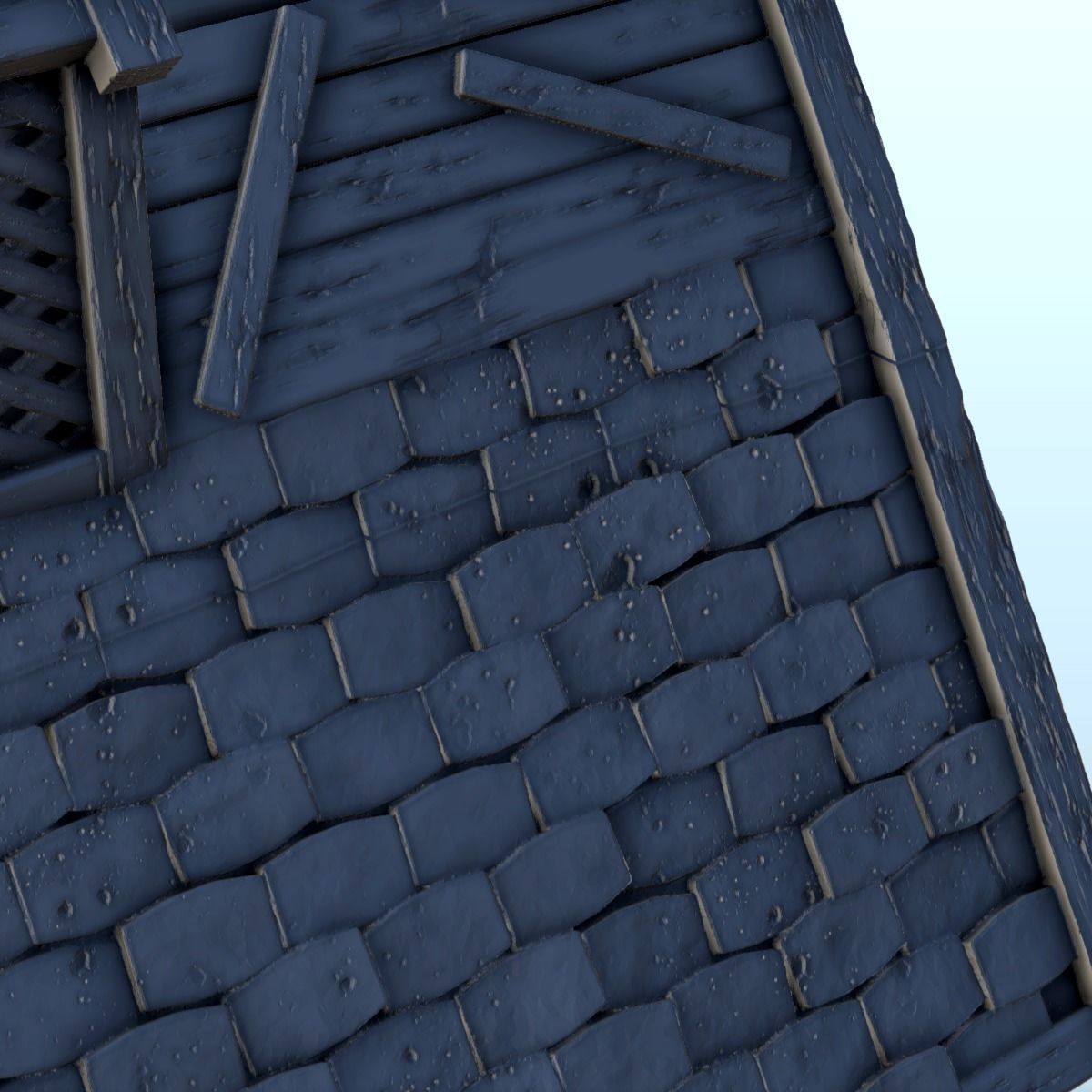 Large Viking building with floor and large door 3 3D model 3D printable ...