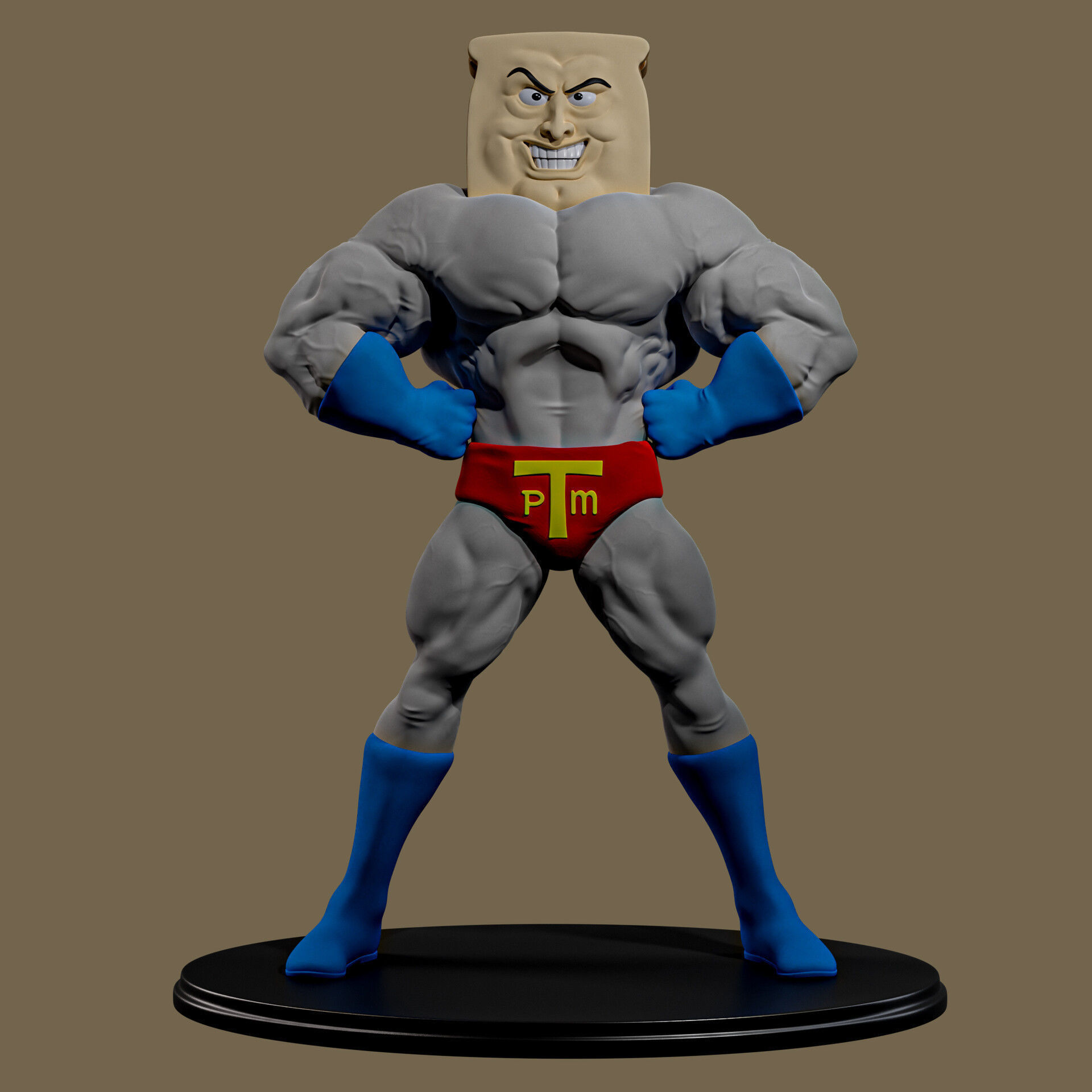 Powdered Toast Man 3D model 3D printable | CGTrader