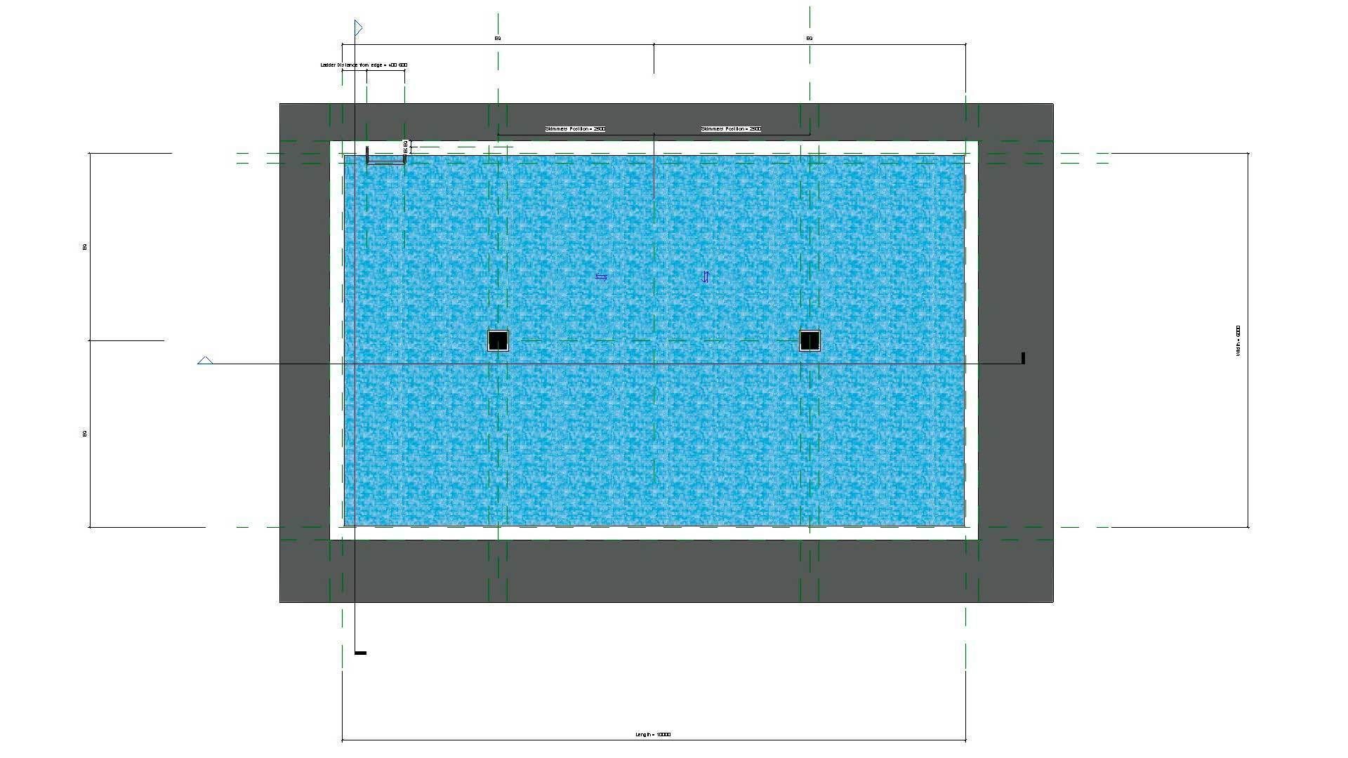 Rectangular Swimming Pools 3D model | CGTrader