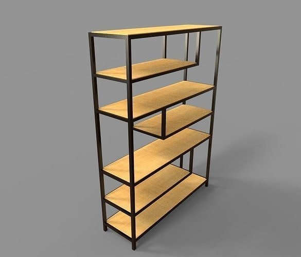 3D model Book Shelf VR / AR / low-poly | CGTrader