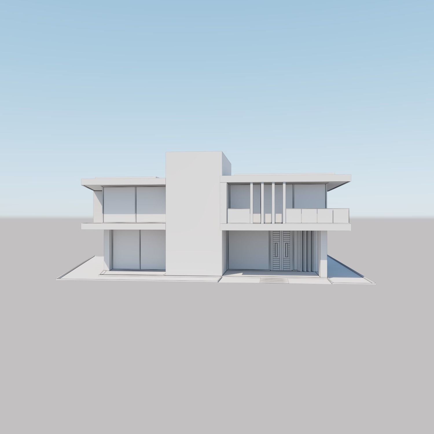 3D model Contemporary House 03 by THREEDEE INC VR / AR / low-poly | CGTrader