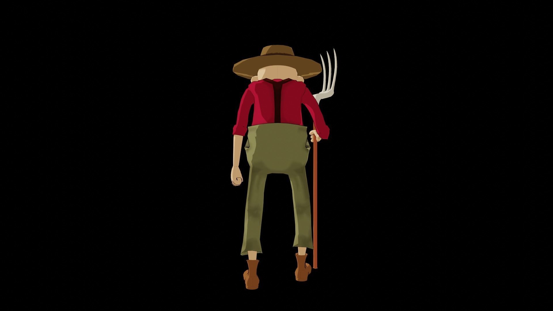 3D model Character - Old man VR / AR / low-poly | CGTrader