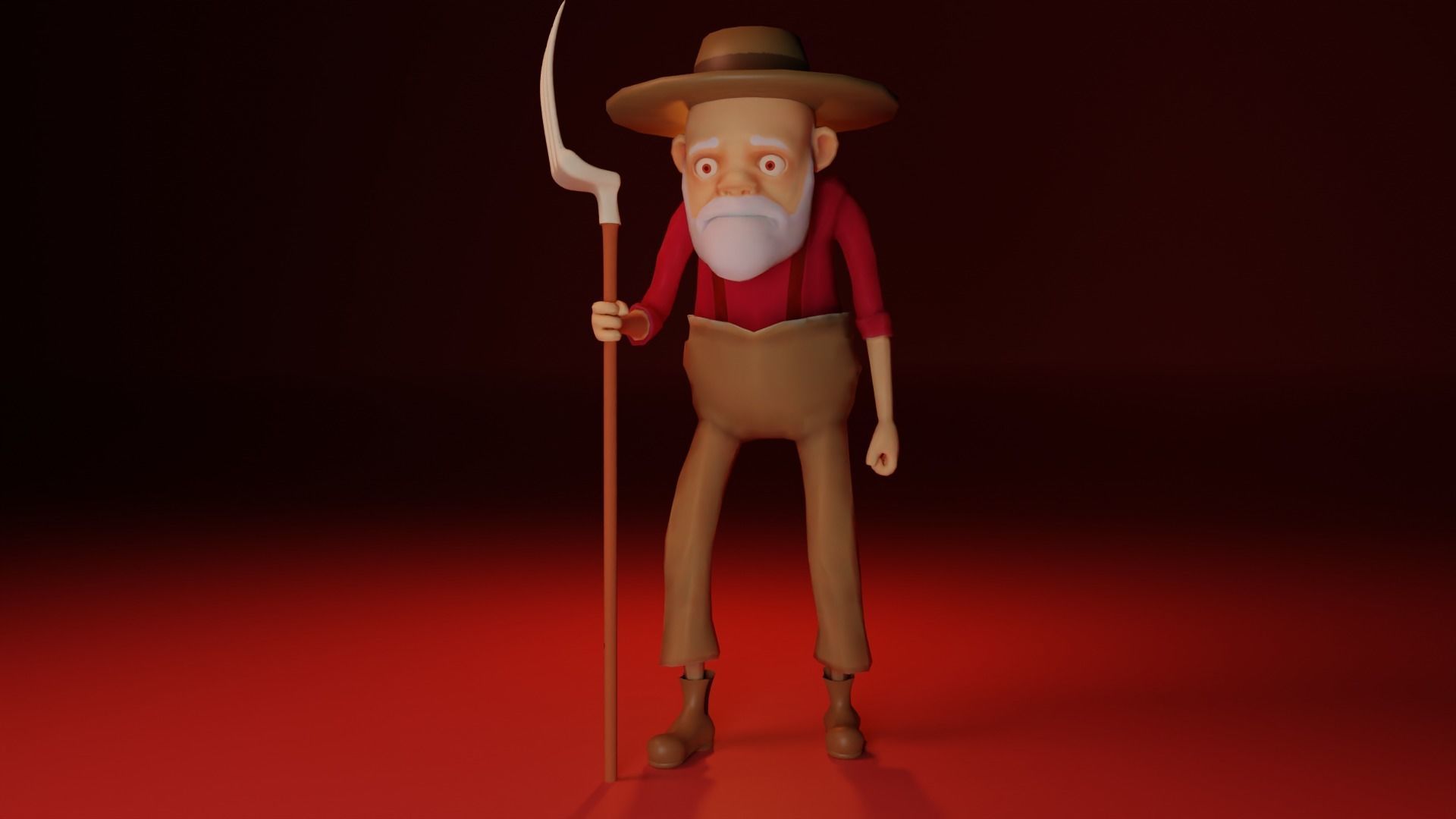 3D model Character - Old man VR / AR / low-poly | CGTrader