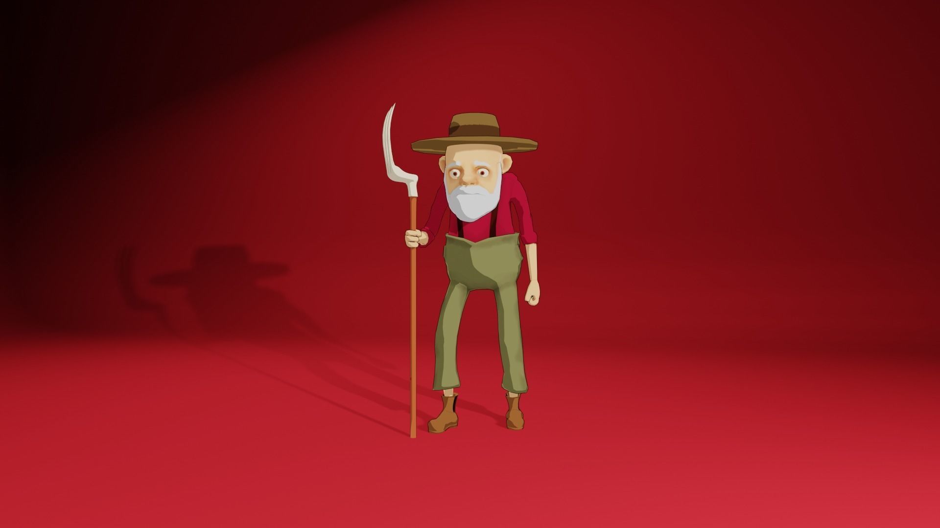 3D model Character - Old man VR / AR / low-poly | CGTrader