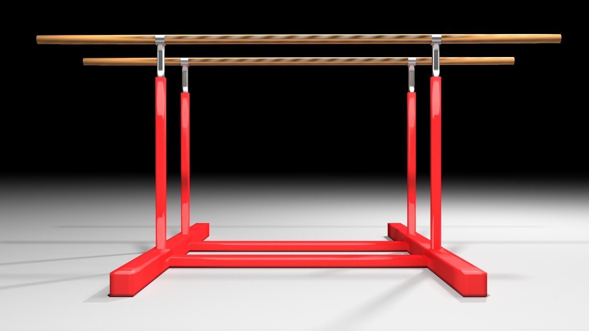 Gymnastics Equipment - Parallel Bars 3D model | CGTrader