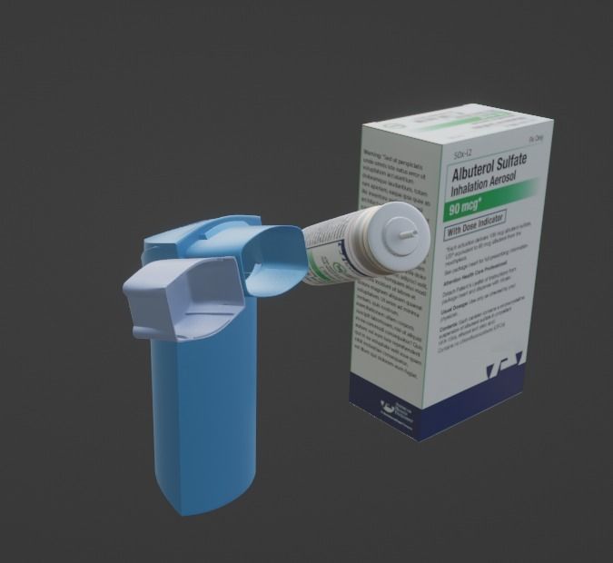 3D model Asthma Inhaler VR / AR / low-poly | CGTrader