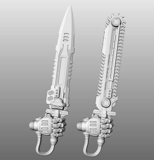 Project Quixote-28mm Presupported Dieselpunk Modular Mech Kit 3D model ...