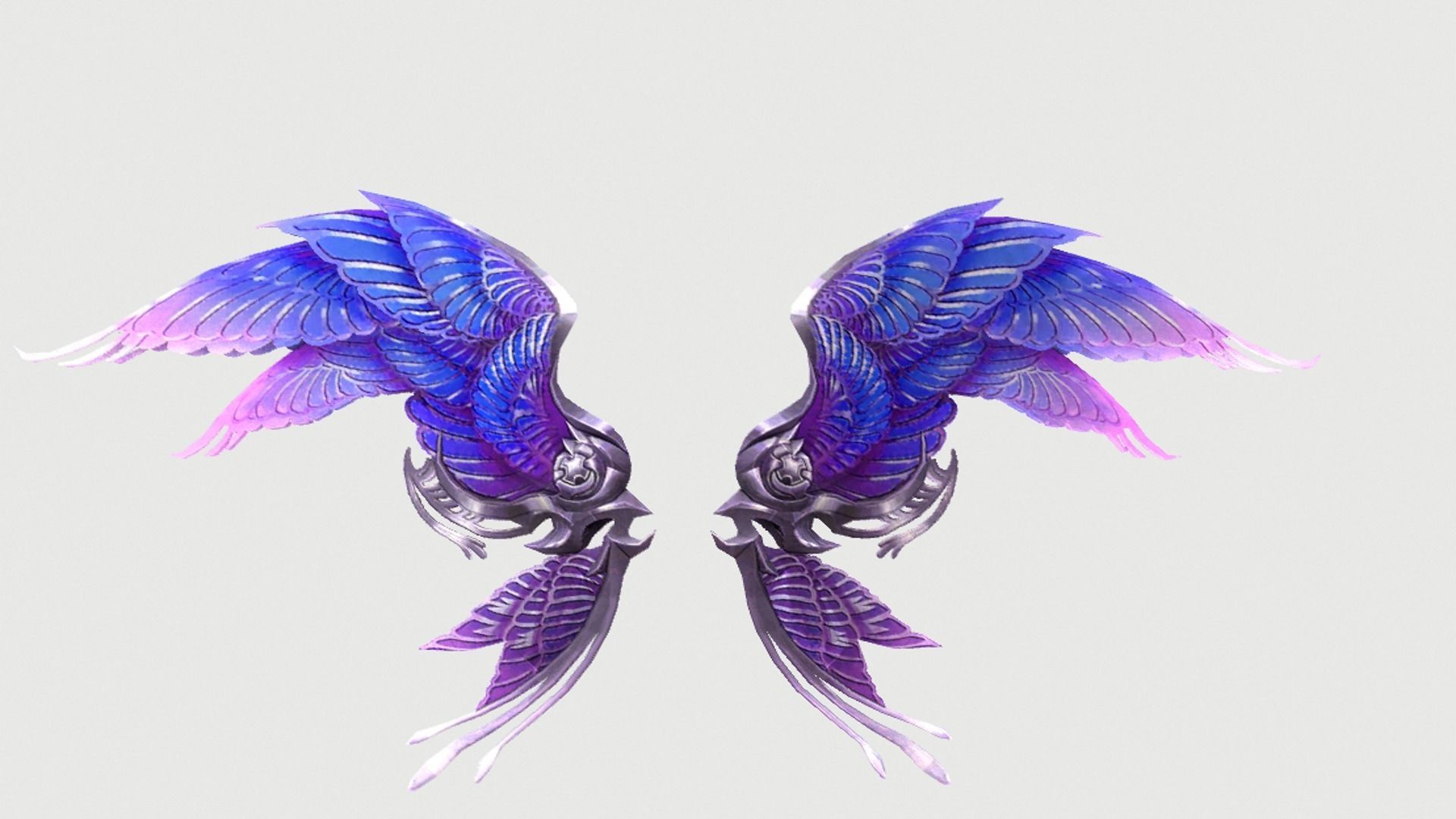 3D model Futuristic Metal Wing VR / AR / low-poly | CGTrader