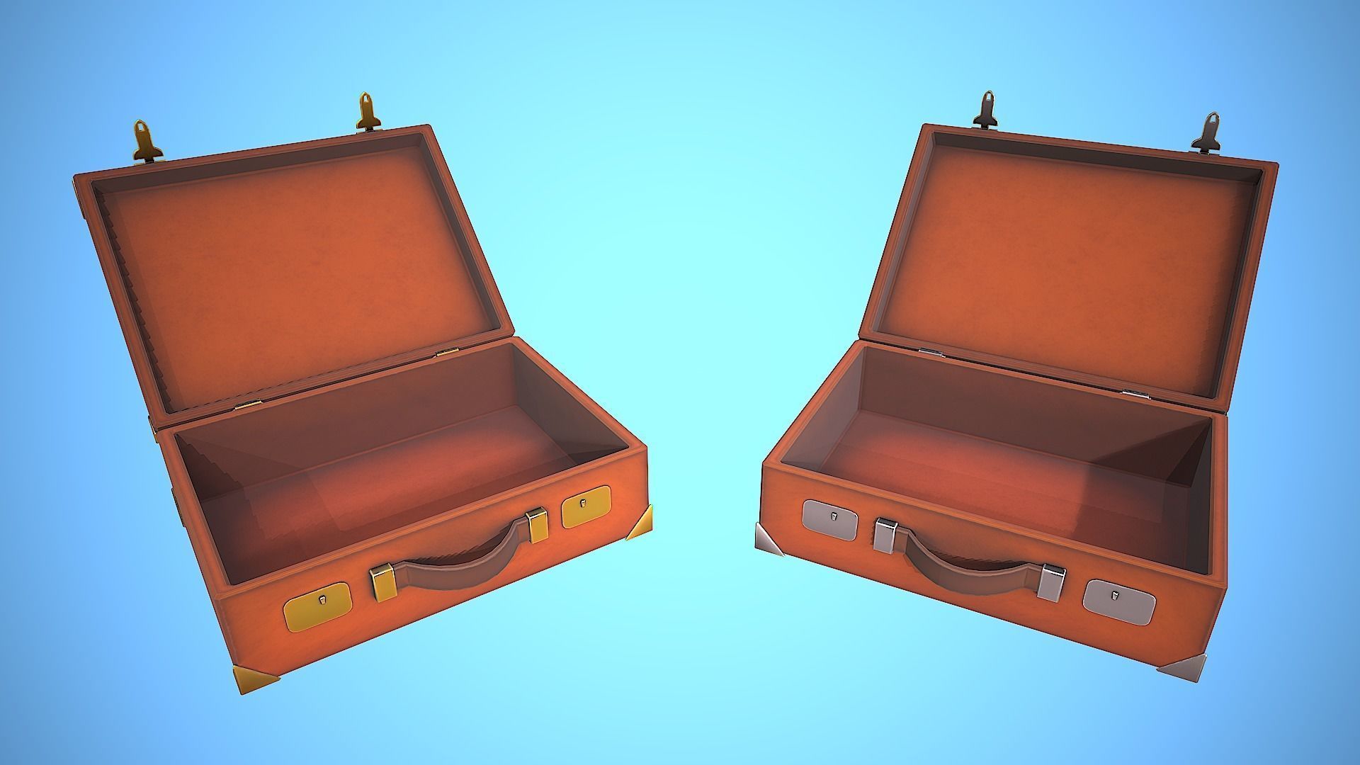 3D model SUITCASE TRAVEL ANIMATED CARTOON STYLIZED VR / AR / low-poly ...