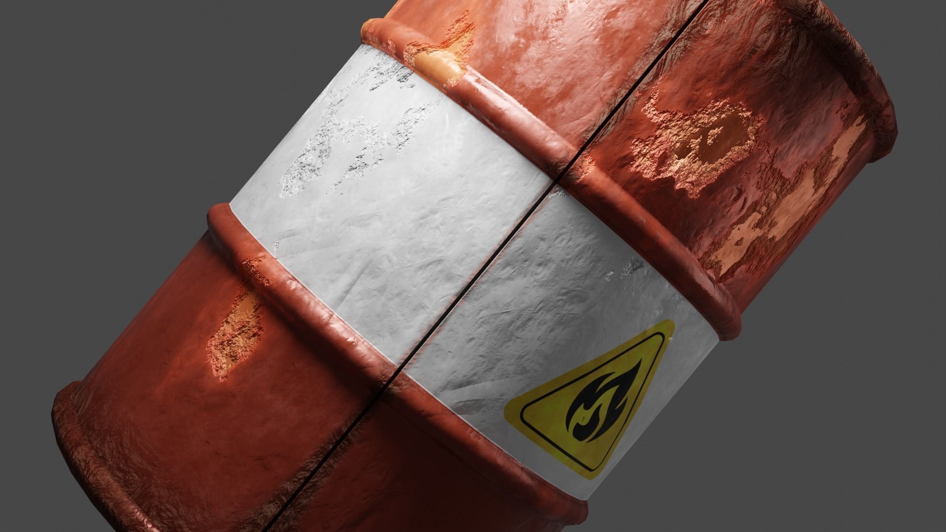 3D model Explosive Barrel Game-Ready for AAA games VR / AR / low-poly | CGTrader