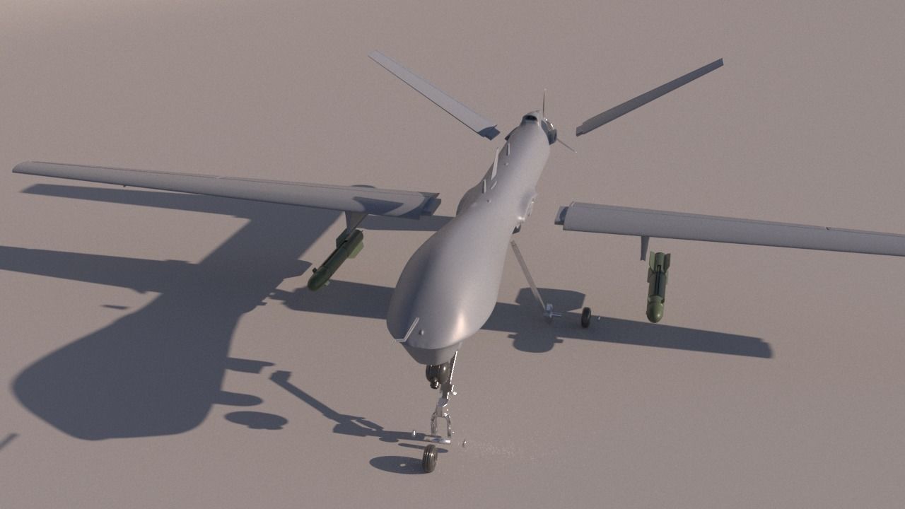 Predator UAV for 3Dprint 3D model 3D printable | CGTrader