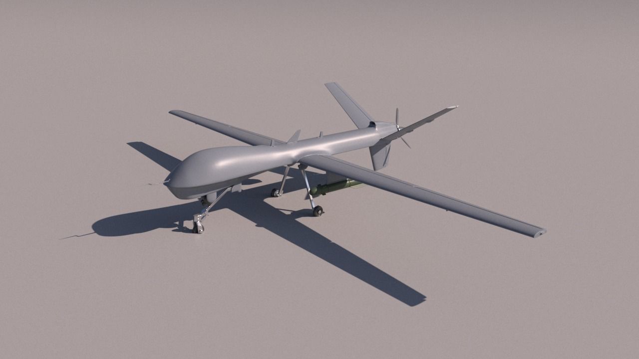 Predator UAV for 3Dprint 3D model 3D printable | CGTrader