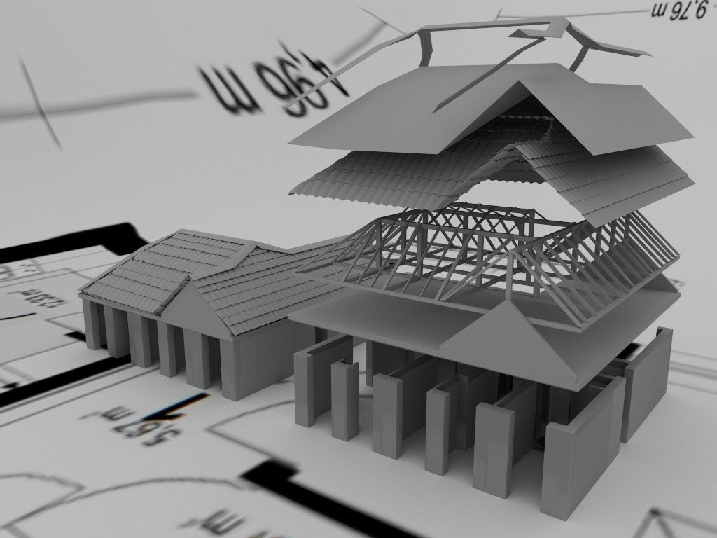 House for VFX simulation free 3D model | CGTrader