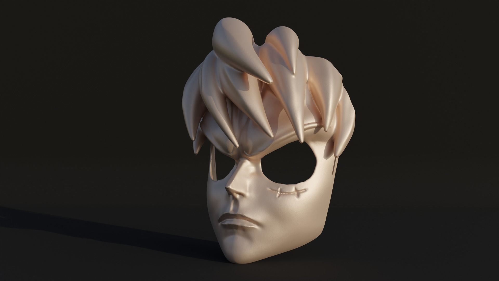 Monkey D Luffy Cosplay Face Mask 3D model 3D printable | CGTrader