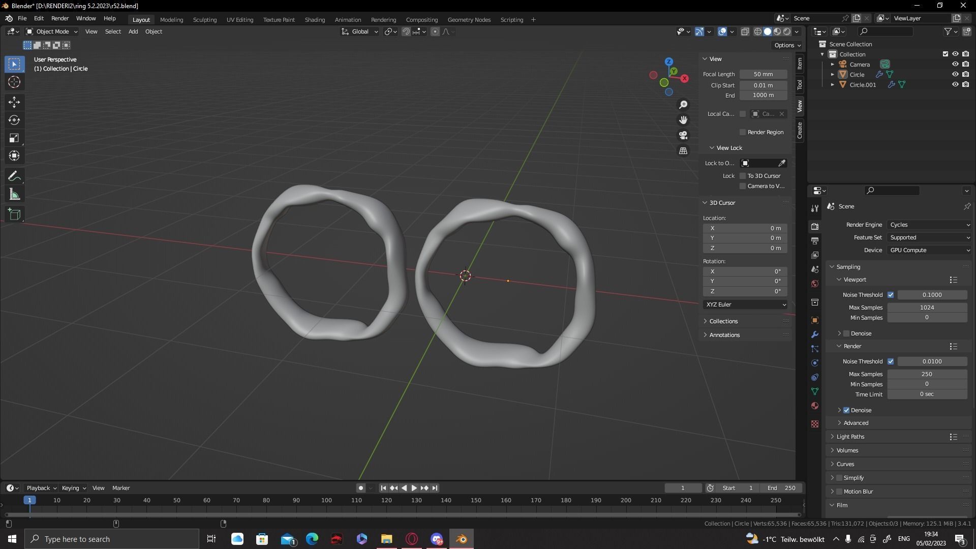 liquid Ring design 3D model 3D printable | CGTrader